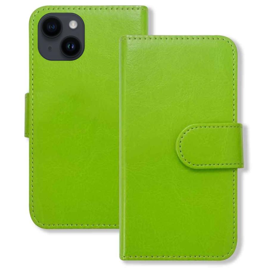 iPhone14 Plus アイフォン14プラス スマホケース（グリーン）手帳型 PUレザー 無地 ケース 横開き カード収納 カバー : エスエスリンク - 通販 - Yahoo!ショッピング