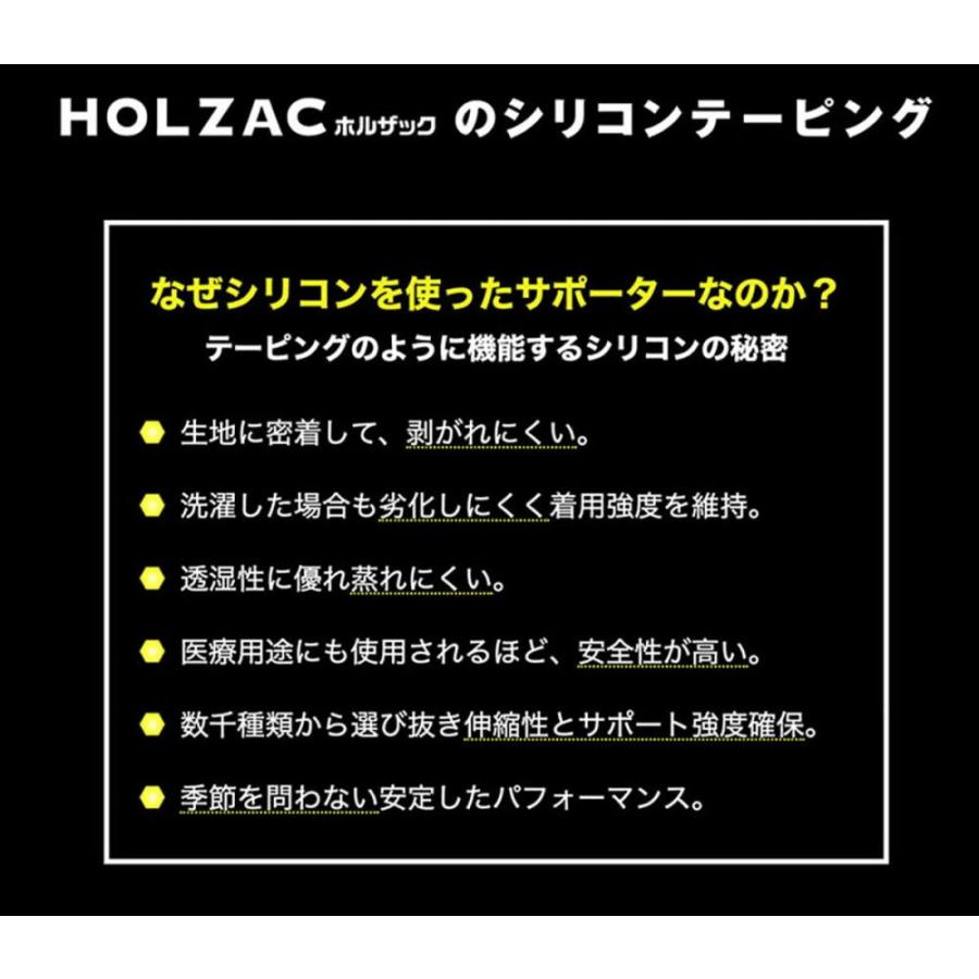 HOLZAC ホルザック 膝 サポーター テーピング シリコンサポーター ヒザ専用 左右共用 男女兼用 1枚入り 膝関節 固定 強力 歩行 転倒防止 サポート : Select Shop ...