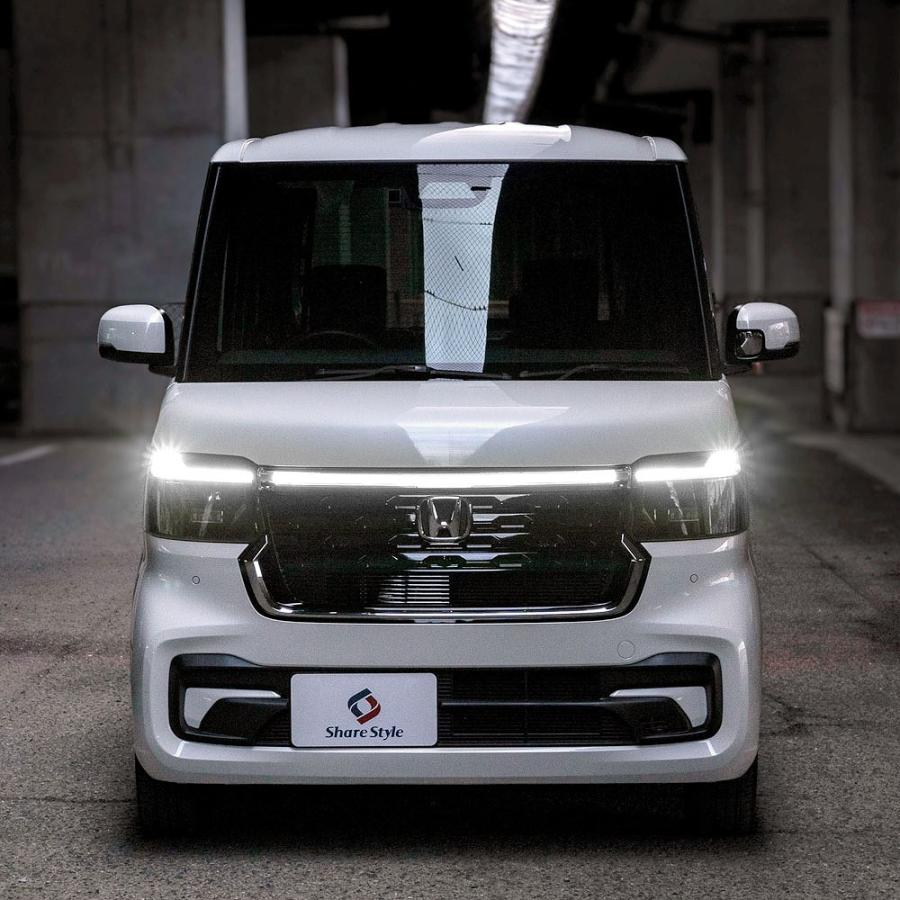 NBOXカスタム JF5 JF6 センターデイライトキット 1p N-BOXカスタム フロント センター ランプ アクセサリー LED デイライト連動 車検対応 ホンダ シェアスタイル ...