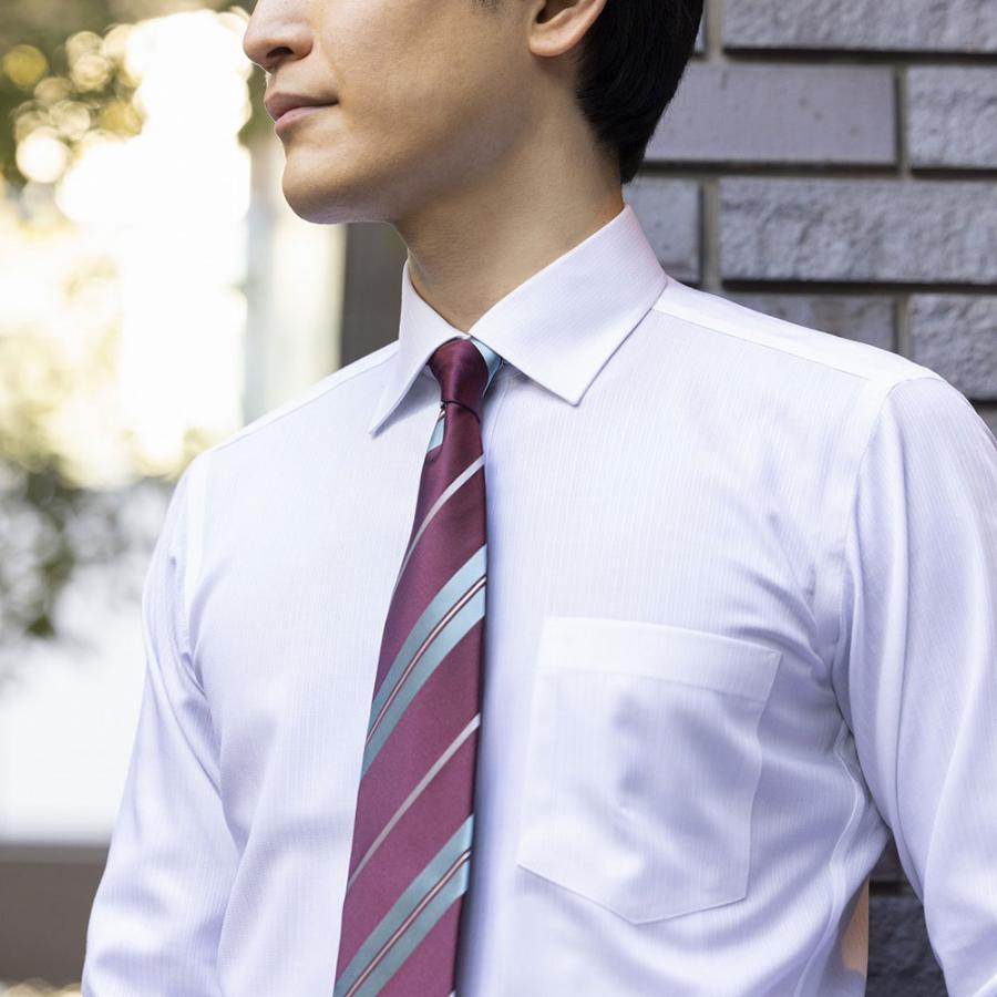 日清紡アポロコット スリムフィット 長袖 ワイシャツ メンズ 形態安定加工 ホワイト 白 ドビー セ【CFD766-200】 CHOYA SHIRT FACTORY 日清紡アポロコット スリムフィット 長袖