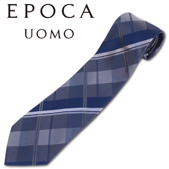EPOCA UOMO エポカウォモ シルク チェック柄 ネクタイ グレー×ネイビー系 メンズ 日本製 プレゼント ギフト シルク100％ : セレクトスペースカラーズ - 通販 - Yahoo ...