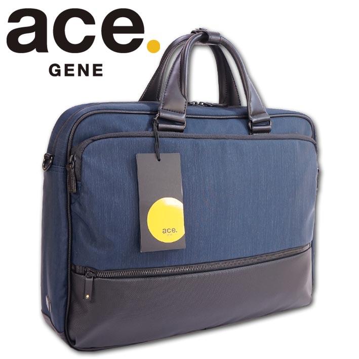 エースジーン ace. GENE 2WAY ブリーフケース コンビライト B4 メンズ ネイビー系 ビジネスバッグ 15インチPC対応 軽量 : 98011 : セレクトスペースカラーズ ...