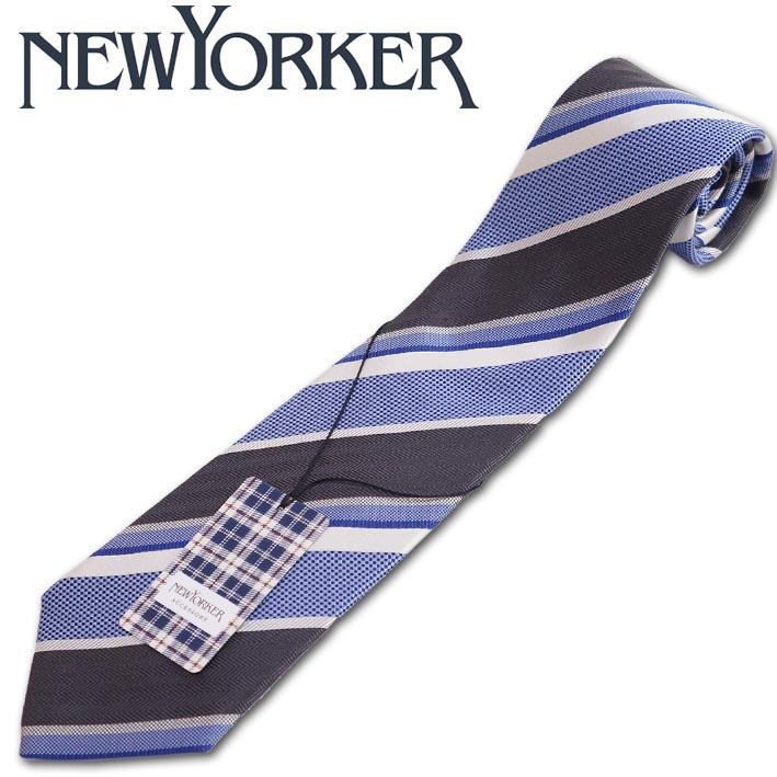 ニューヨーカー NEWYORKER シルク ストライプ ネクタイ ブルー系 青 メンズ 日本製 無料ラッピング可能 : 98019 : セレクトスペースカラーズ - 通販 - Yahoo!ショッピング