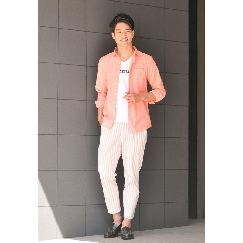 EVOLUTION スラックス メンズ テーパードパンツ タックパンツ 春 EVOLUTION スラックス メンズ テーパードパンツ タックパンツ 春
