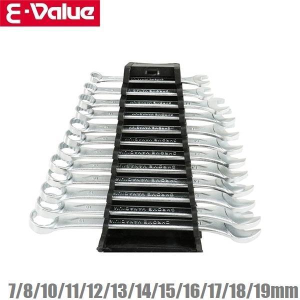 E-Value コンビネーションレンチセット 12本組 EMS-12S レンチセット スパナセット 片目片口スパナ 工具セット ツールセット : エスエスネット - 通販 - Yahoo!ショッピング