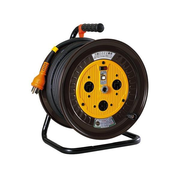 日動 コードリール 電工ドラム 20m ND-E320-20A 200V 電源 屋外用 延長コード コンセント : エスエスネット - 通販 - Yahoo!ショッピング