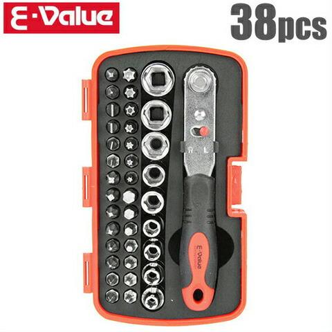 ドライバー＆ビットソケットセット 工具セット ツールセット E-Value EMT-38C : エスエスネット - 通販 - Yahoo!ショッピング