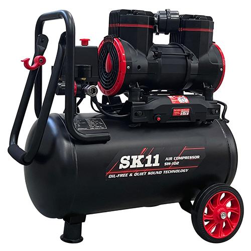 SK11 エアコンプレッサ エアーコンプレッサー 22L 0.8MPa SW-102 SW-L20MPF-01 静音 オイルフリー オイルレス : S.S net - 通販 - Yahoo ...