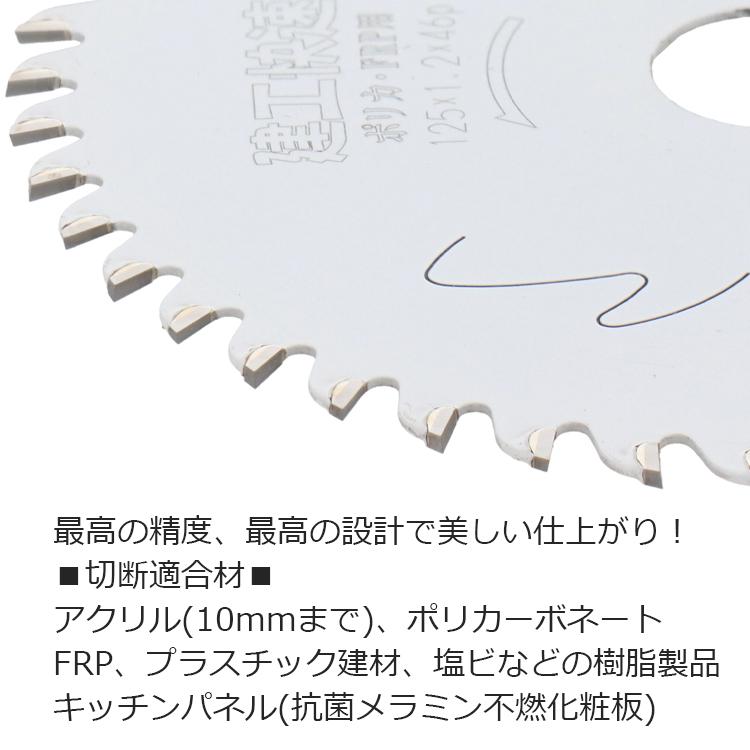 アイウッド チップソー 丸ノコ 丸のこ 丸鋸 替刃 125mm 1.2mm 46P ポリカ・FRP用 日本製 アクリル ポリカーボネート : S.S net - 通販 - Yahoo!ショッピング