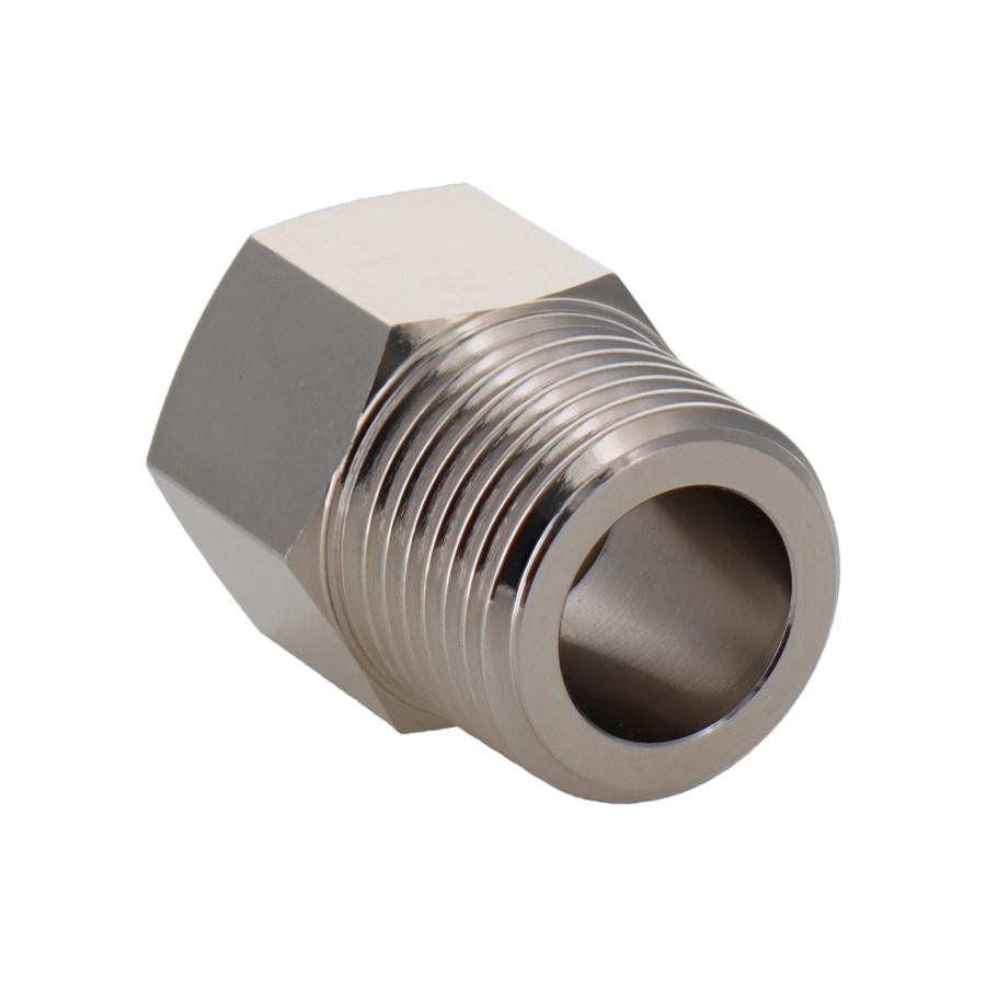 H&H 異径ニップルソケット R1/2雄ネジ×Rc3/8雌ネジ 継手 継ぎ手 真鍮製 ジョイント #085 雄ネジ ジョイント コネクター エアーホース用 : sankyo-133085 ...