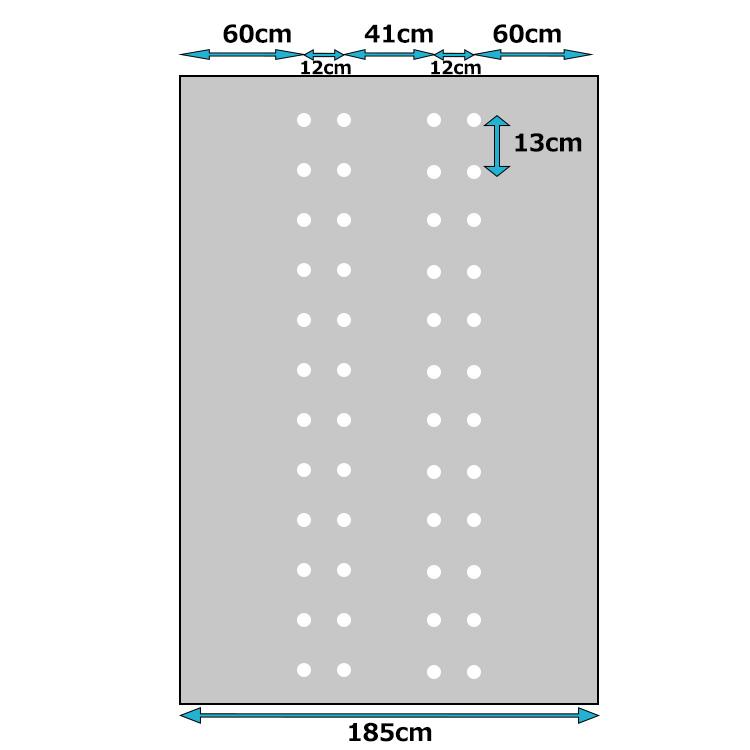 農業用POフィルム 穴あき トンネルフィルム 4穴 1.85×10m 0.05mm厚 透明 ビニールトンネル 風よけ ガーデニング 防風 保温 ...