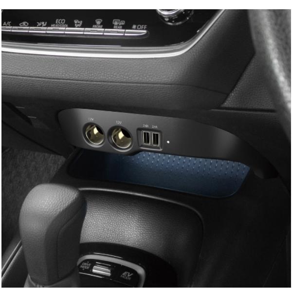 TOYOTA 210系 カローラ専用 電源BOX 電源ボックス USB USBポート Type-A Type-C 車 スマホ タブレット 充電 SY-CO3 トヨタ 槌屋ヤック YAC : S ...