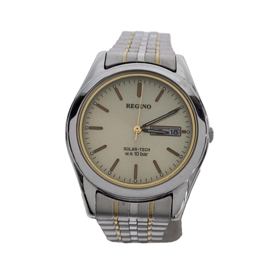 REGUNO ソーラー腕時計/アナログ/ステンレス/SLV/E101-K005299 : セカンドストリートYahoo!店 - 通販 - Yahoo!ショッピング
