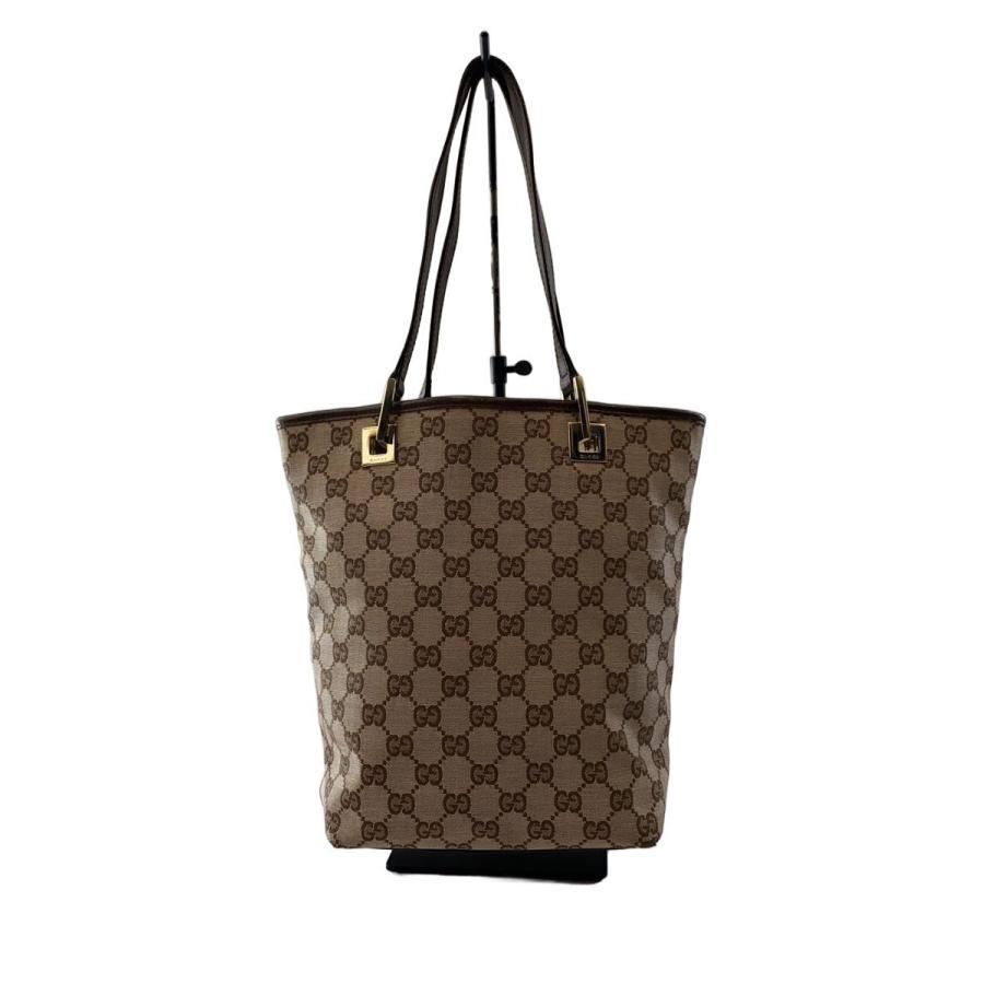 GUCCI トートバッグ/キャンバス/BRW/総柄 : セカンドストリートYahoo!店 - 通販 - Yahoo!ショッピング