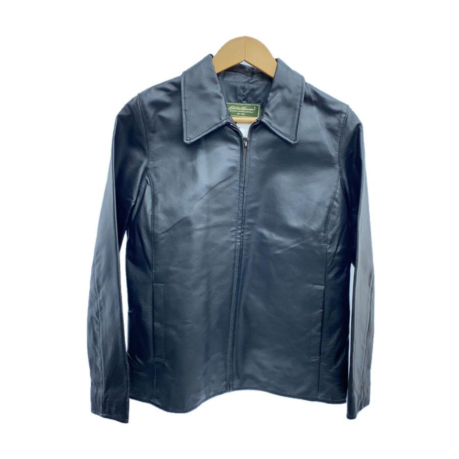 EDDIE BAUER シングルライダースジャケット/レザージャケット・ブルゾン/アジャスター/S/豚革/BLK/無地 : セカンドストリートYahoo!店 - 通販 - Yahoo!ショッピング