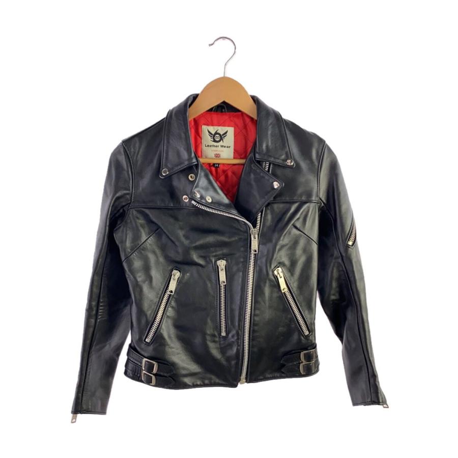 666 Leather Wear ダブルライダースジャケット/34/レザー/BLK : セカンドストリートYahoo!店 - 通販 - Yahoo!ショッピング