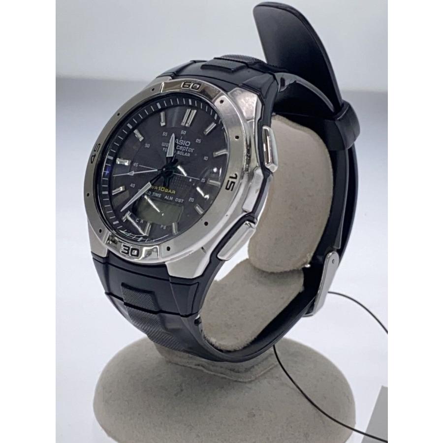 CASIO ソーラー腕時計/アナログ/BLK/BLK/WVA-470 : セカンドストリートYahoo!店 - 通販 - Yahoo!ショッピング