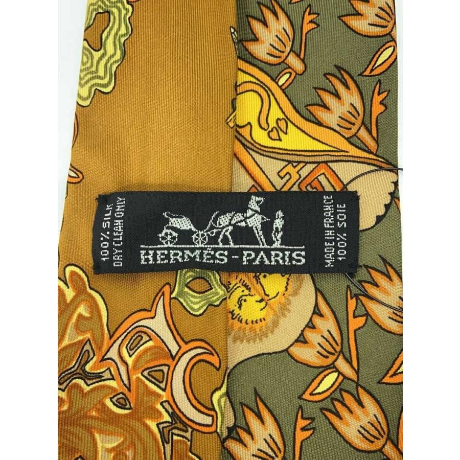 HERMES ネクタイ/シルク/YLW/総柄/メンズ : セカンドストリートYahoo!店 - 通販 - Yahoo!ショッピング