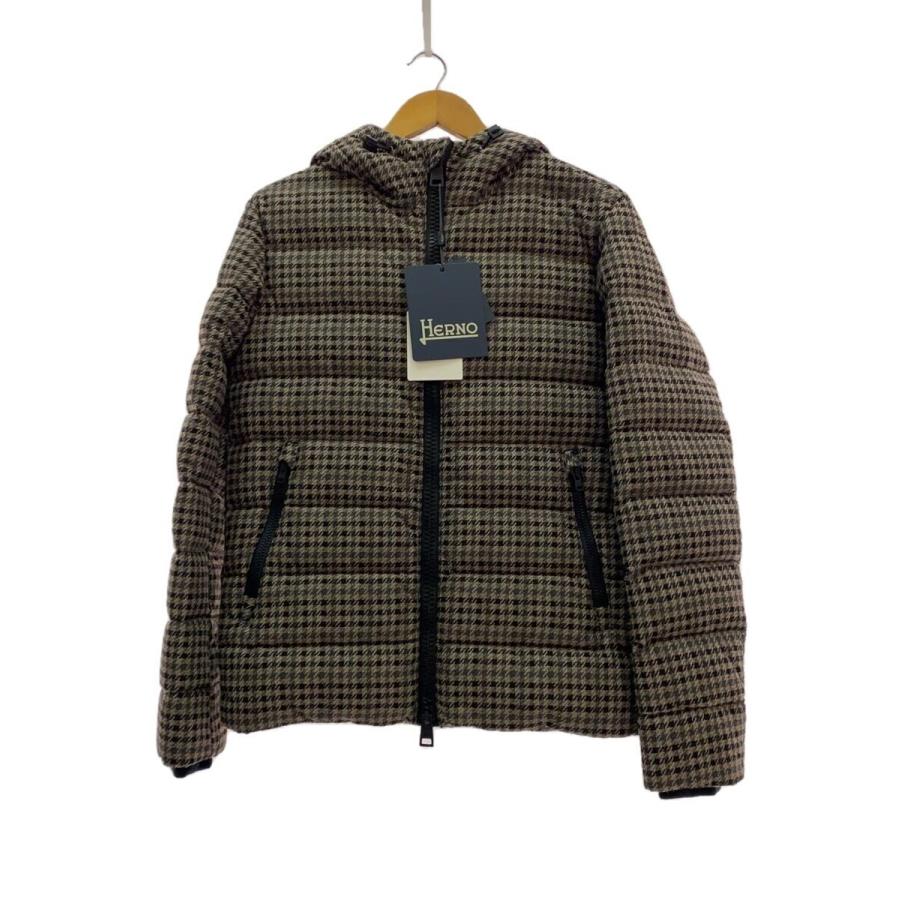 HERNO ダウンジャケット/44/ポリエステル/BRW/チェック/30520-28861-1 : セカンドストリートYahoo!店 - 通販 - Yahoo!ショッピング