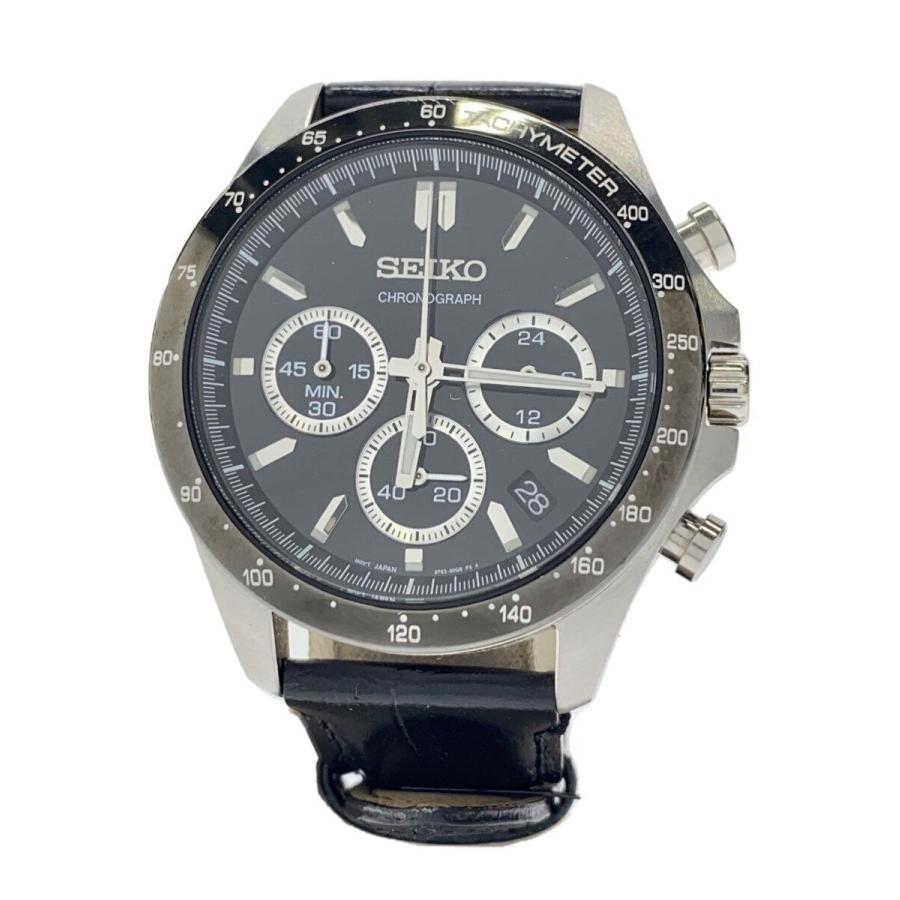 SEIKO 腕時計/アナログ/ブラック/シルバー/8T63-00D0/スピリット クロノグラフ : セカンドストリートYahoo!店 - 通販 ...