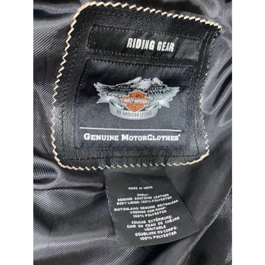 HARLEY DAVIDSON RIDING GEAR/13VM HAVOC LEATHER/レザージャケット/レザー/BLK/無地 ...