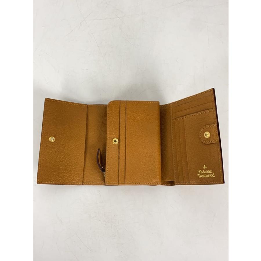 Vivienne Westwood◇3つ折り財布/キャメル/レディース/オーブ Vivienne Westwood◇3つ折り財布/キャメル/レディース/オーブ