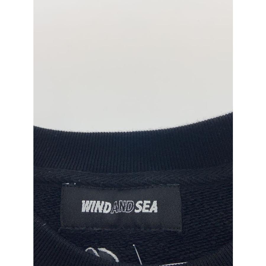 WIND AND SEA◇スウェット/L/コットン/ブラック/WDS-CS-315 WIND AND SEA◇スウェット/L/コットン/ブラック/WDS-CS-315