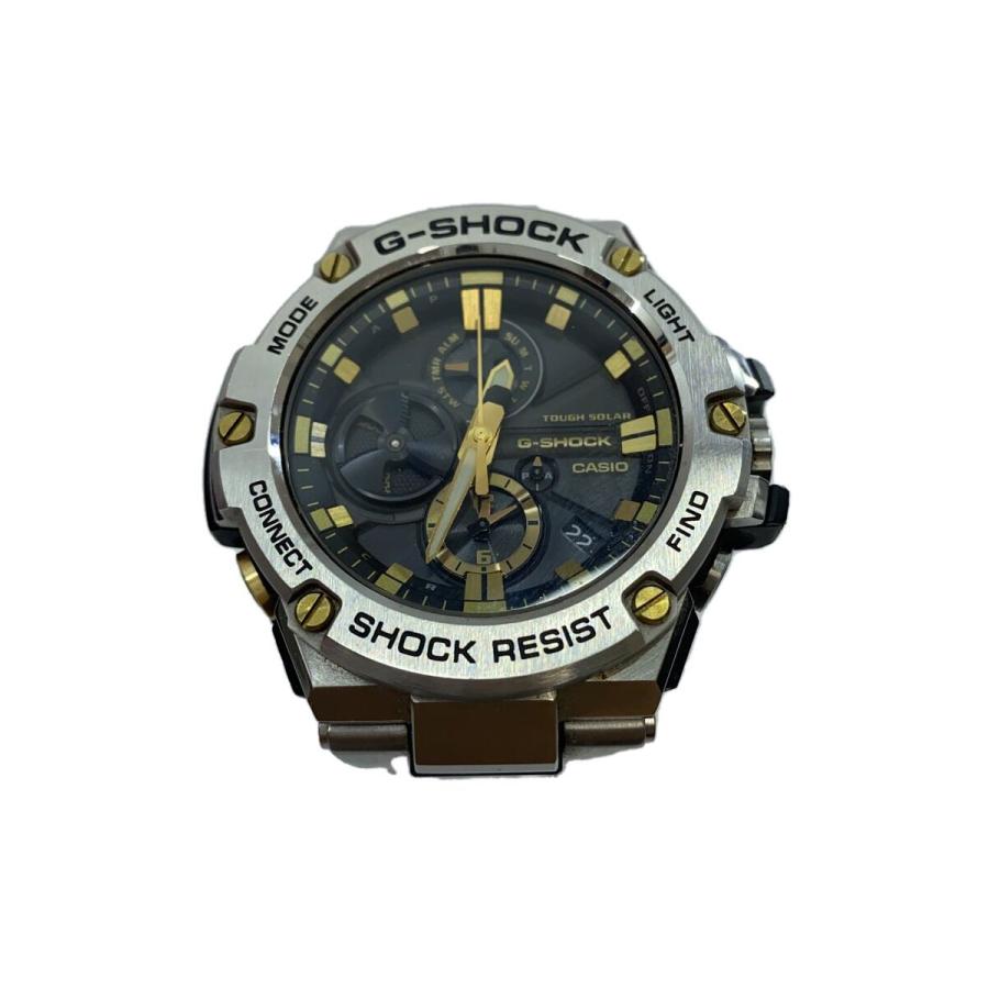 CASIO クォーツ腕時計/アナログ/ステンレス/BLK/SLV/5513 GST-B100/シルバー : 2336266664907 ...