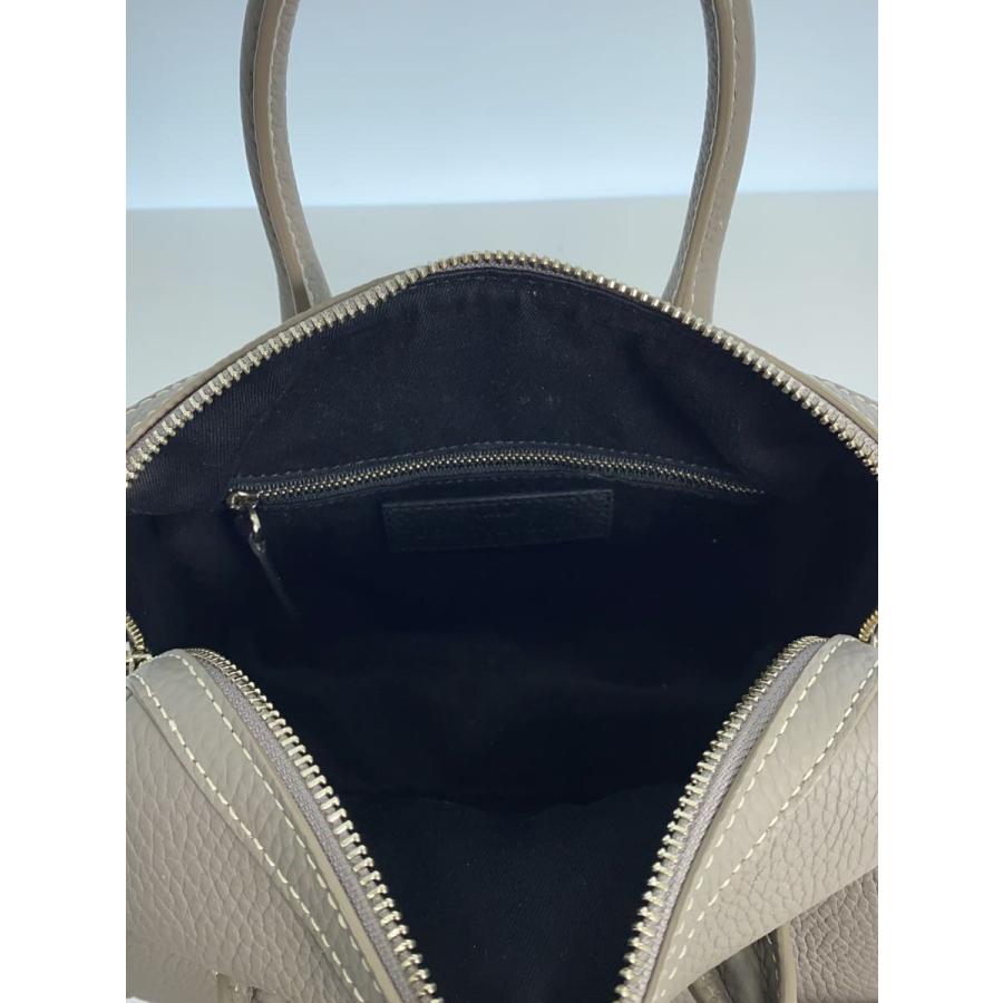 VASIC◇IVY ボストンバッグ/ショルダーバッグ/レザー/GRY/無地 VASIC◇IVY ボストンバッグ/ショルダーバッグ/レザー/GRY/無地