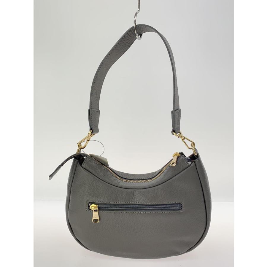 russet ハーフムーンバッグ/ショルダーバッグ/レザー/GRY/ロゴ : セカンドストリートYahoo!店 - 通販 - Yahoo!ショッピング