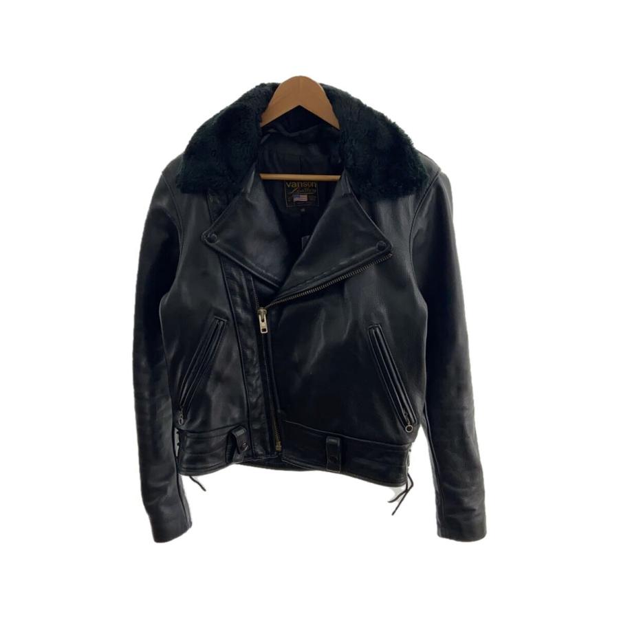 VANSON CHP/ボアカラー/ダブルライダースジャケット/36/レザー/BLK : セカンドストリートYahoo!店 - 通販 - Yahoo!ショッピング
