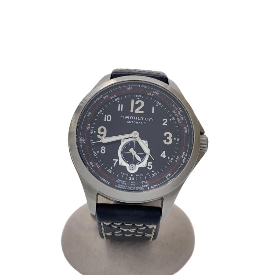 HAMILTON KHAKI QNE Auto/カーキ アビエーションQNE/自動巻腕時計/アナログ/H766550 : セカンドストリート ...