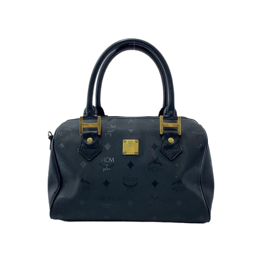 MCM ボストンバッグ/--/BLK : セカンドストリートYahoo!店 - 通販 - Yahoo!ショッピング
