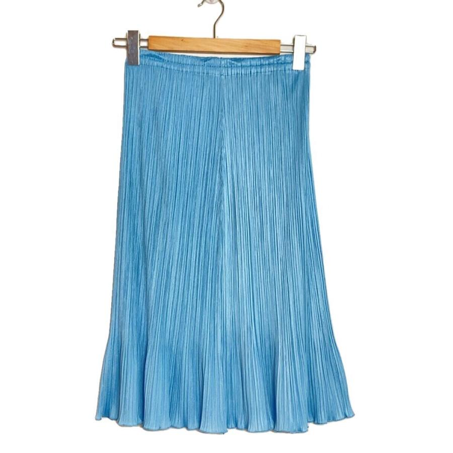PLEATS PLEASE ISSEY MIYAKE スカート/4/ポリエステル/BLU/無地 : セカンドストリートYahoo!店 - 通販 - Yahoo!ショッピング