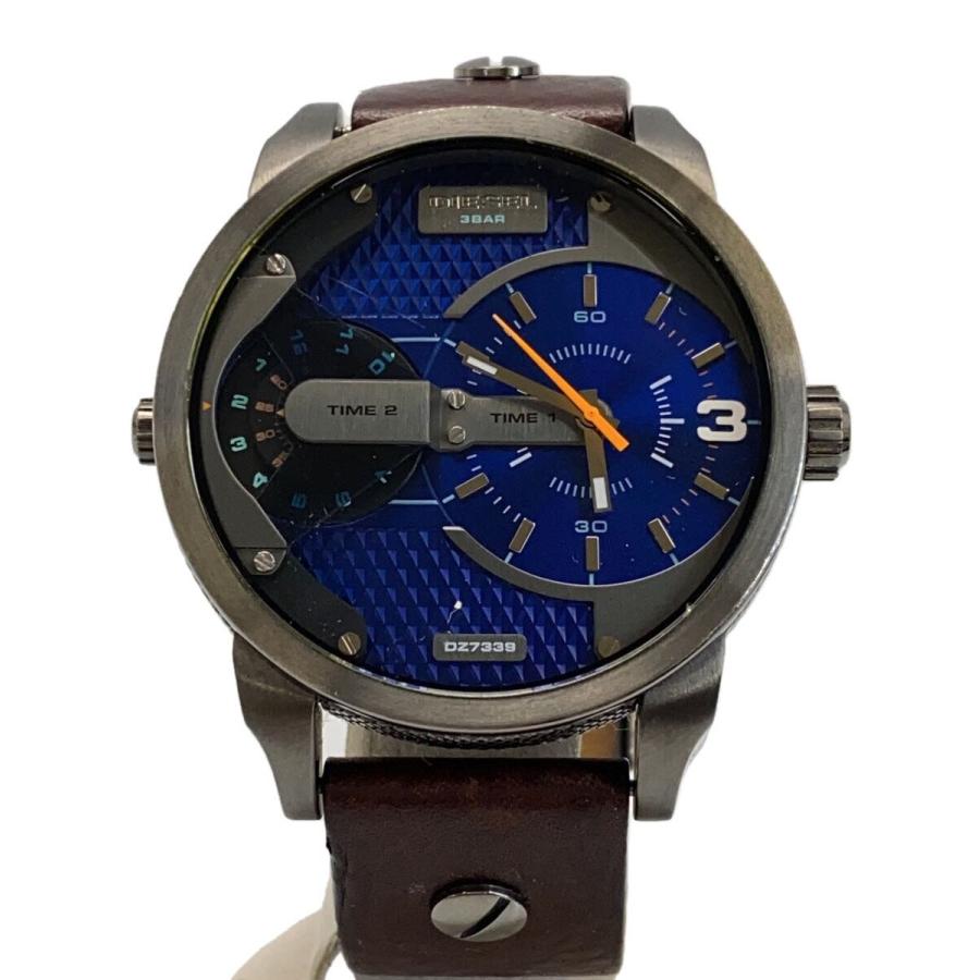 DIESEL クォーツ腕時計/アナログ/レザー/BLU/BRW/DZ-7339 : セカンドストリートYahoo!店 - 通販 - Yahoo ...