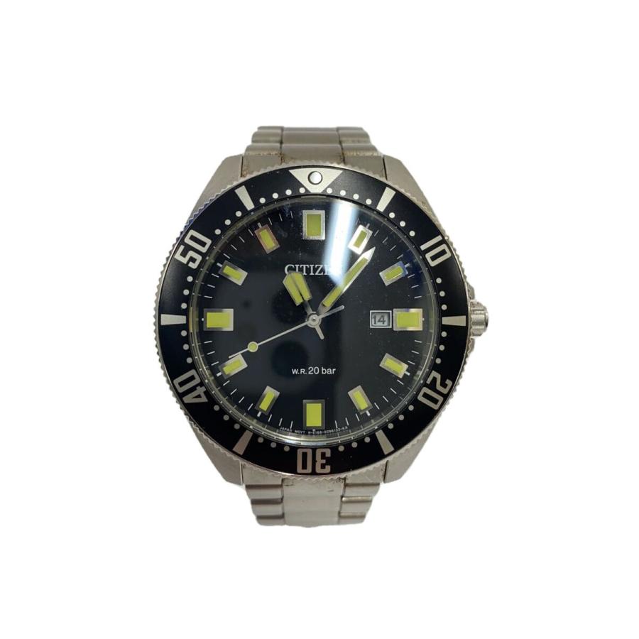 CITIZEN シチズン/ソーラー腕時計/アナログ/ステンレス/BLK/E168-S064/シルバー : セカンドストリートYahoo!店 - 通販 - Yahoo!ショッピング