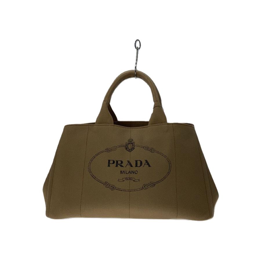 PRADA トートバッグ/キャンバス/BEG// : 2340472773612 : セカンドストリートYahoo!店 - 通販 ...