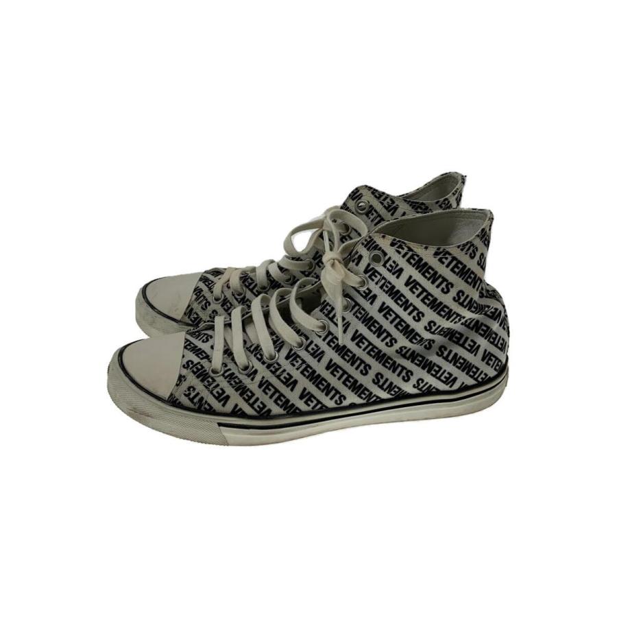 VETEMENTS 18ss/printed canvas high-top/ハイカットスニーカー/43/WHT/キャンバス : セカンドストリートYahoo!店 - 通販 - Yahoo ...