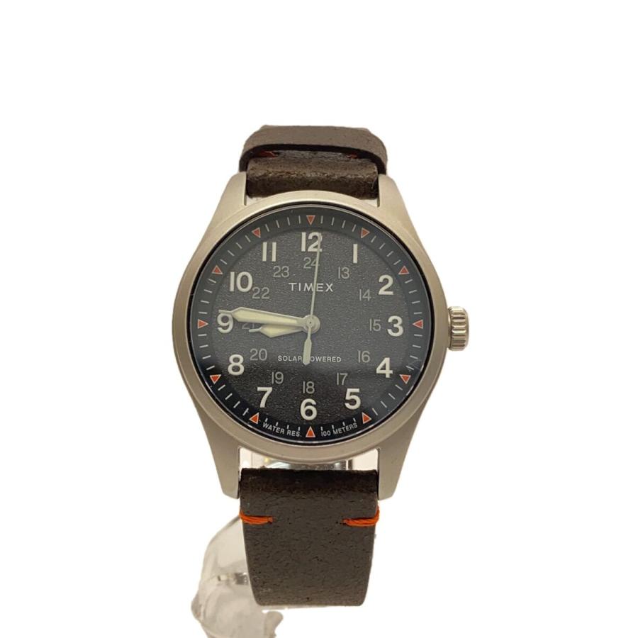 TIMEX ソーラー腕時計/アナログ/レザー/BLK/BRW/TW2V64200 : セカンドストリートYahoo!店 - 通販 - Yahoo!ショッピング