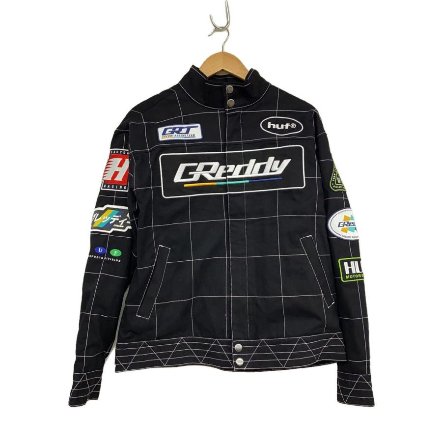 HUF GREDDY RACING TEAM JACKET/ジャケット/M/コットン/BLK/JK00421// : セカンドストリート ...