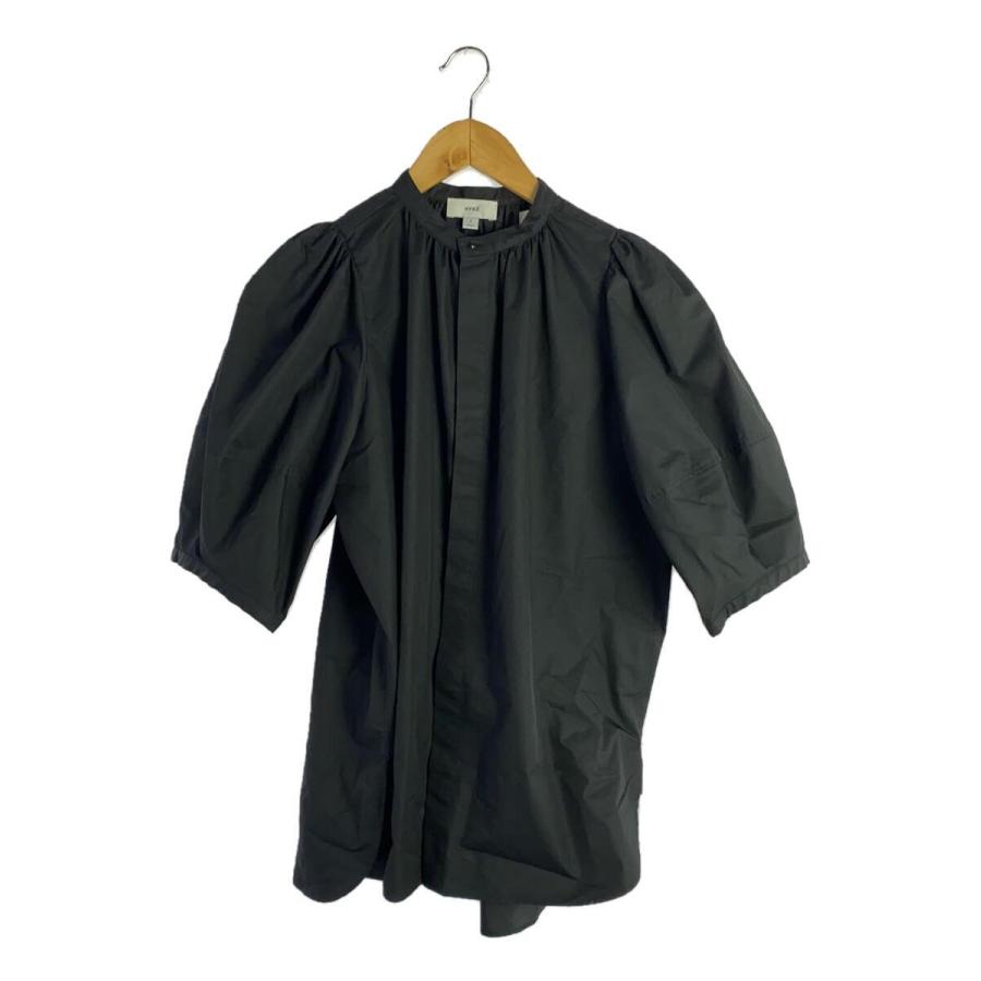 HYKE T/C BALLOON SLEEVE SHIRT/半袖ブラウス/1/コットン/BLK/231-15191// : セカンドストリートYahoo!店 - 通販 - Yahoo!ショッピング