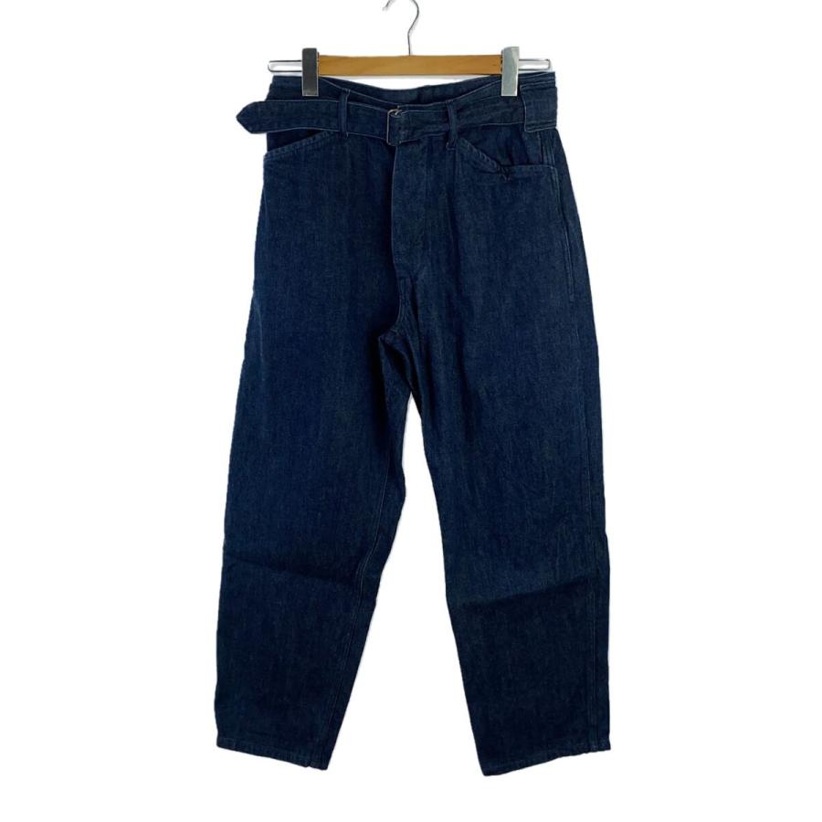 COMOLI DENIM BELTED PANTS/ストレートパンツ/1/コットン/IDG/無地/L03-03005 : ...