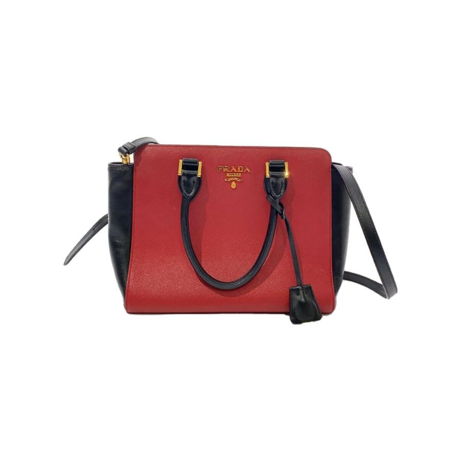 PRADA 2way/ハンドバッグ/サフィアーノ/レザー/RED/1BA113 : 2342660404209 : セカンドストリートYahoo!店 - 通販 - Yahoo!ショッピング