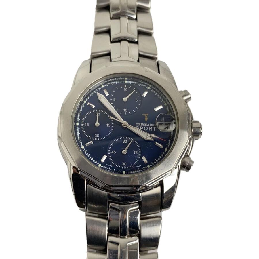 TRUSSARDI TS-2030/クォーツ腕時計/アナログ/ステンレス/NVY/SLV/SS/TS-2030 : セカンドストリートYahoo!店 - 通販 - Yahoo!ショッピング