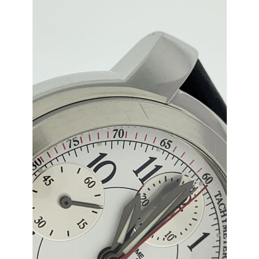 BAUME&MERCIER◇自動巻腕時計/アナログ/レザー/WHT/MV045216 BAUME&MERCIER◇自動巻腕時計/アナログ/レザー/WHT/MV045216
