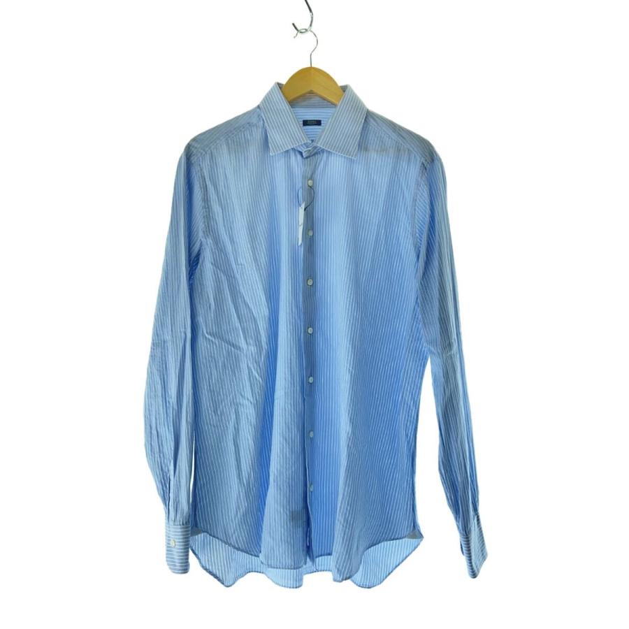 BARBA 長袖シャツ/44/コットン/ブルー/ストライプ : セカンドストリートYahoo!店 - 通販 - Yahoo!ショッピング