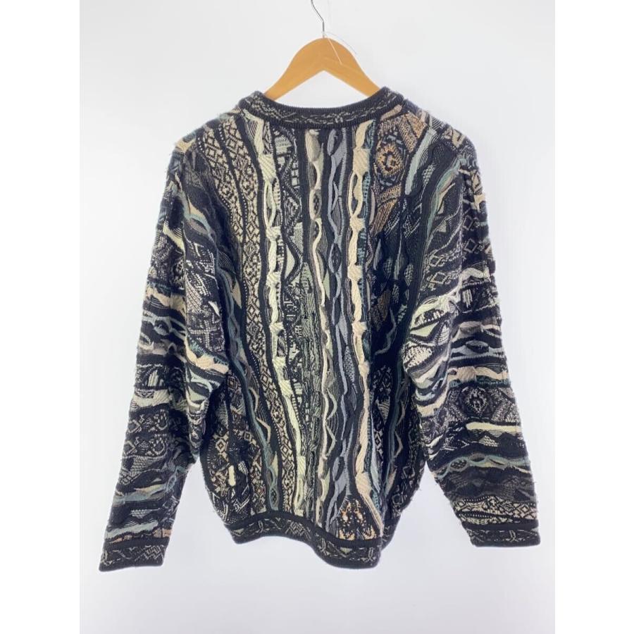 COOGI◇ニット・セーター(薄手)/M/ウール/BLK/総柄 : セカンド COOGI◇ニット・セーター(薄手)/M/ウール/BLK/総柄 : セカンド