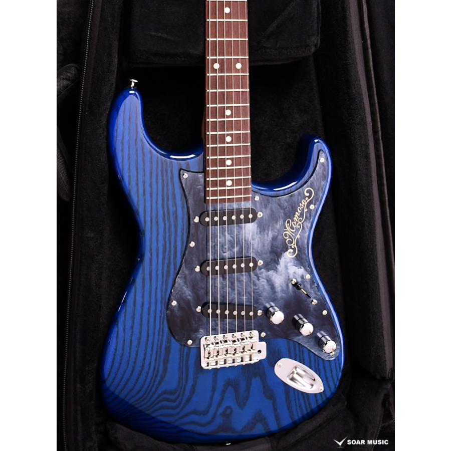 Momose モモセ MC-SSF/NJ EQS STB シースルーブルー(ブルーブラックPG) ＃20181 約3.4kg 日本産 国産 エレキギター ギター ササフラス マダガスカルローズ ...