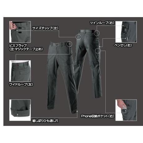 1106 パワーカーゴパンツ BURTLE バートル 春夏作業服 作業着 (クロカメ被服 WORKBOX） ワーク ユニフォーム 73〜130 ポ : SSS-UNIFORM - 通販 ...