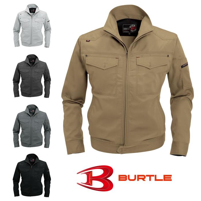 1201 長袖ブルゾン BURTLE バートル 秋冬作業服 作業着 (クロカメ被服 WORKBOX) 【社名刺繍無料】 ワーク ユニフォーム S〜5L ポリエステル65％・綿35％ 日本製 ...